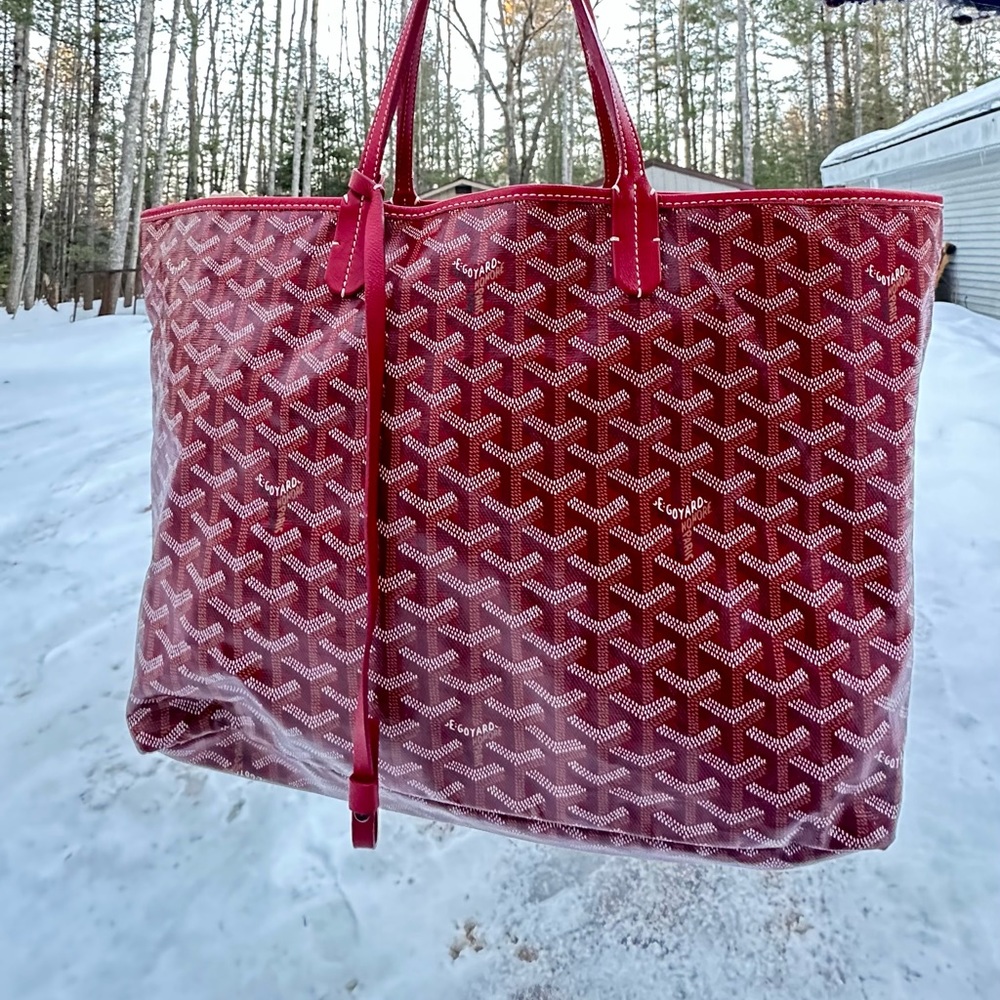 Goyard Red Goyardine Canvas Saint-Louis Pm - Gem